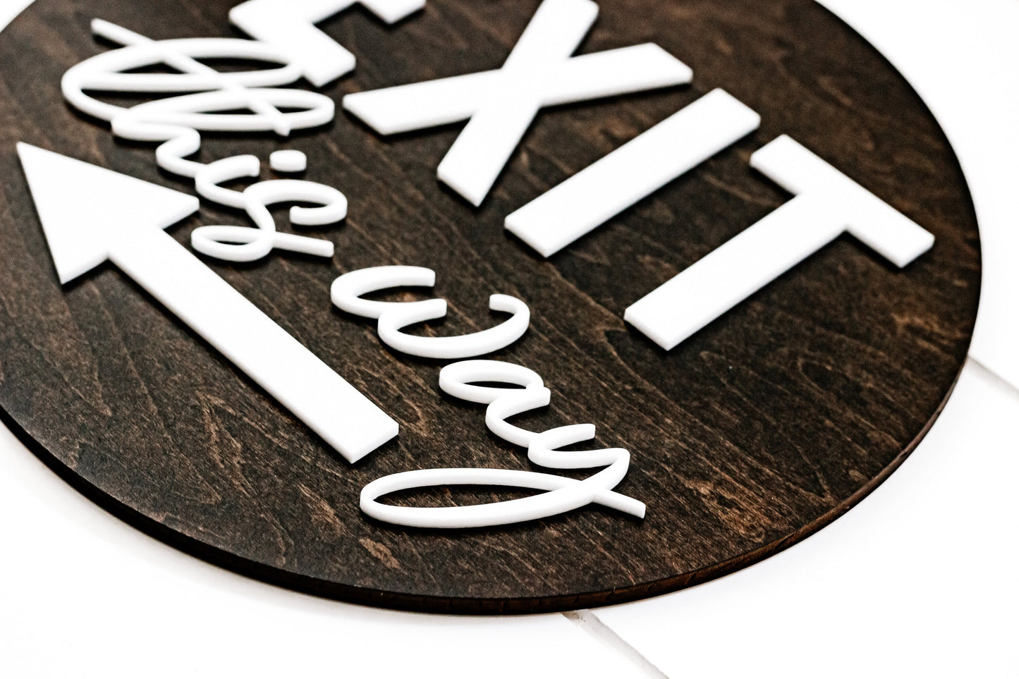 3D Exit Sign Business Door Signs Exit This Way Sign Emergency Exit Sig ...